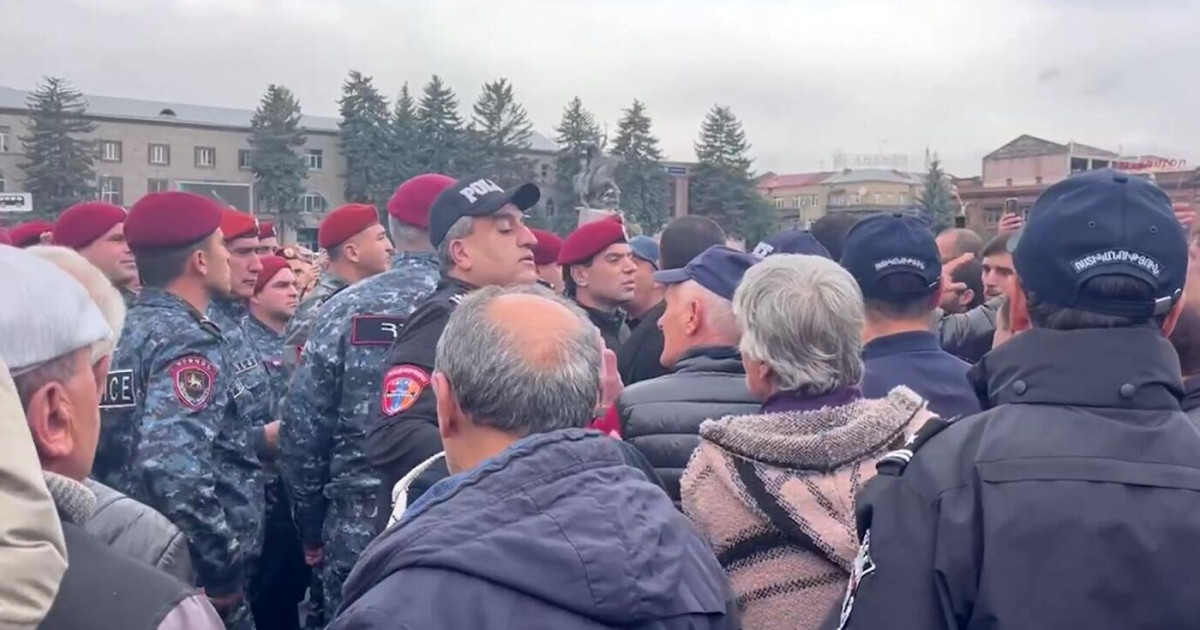 Due to the large number of arrests in Gyumri, there were no places in ...