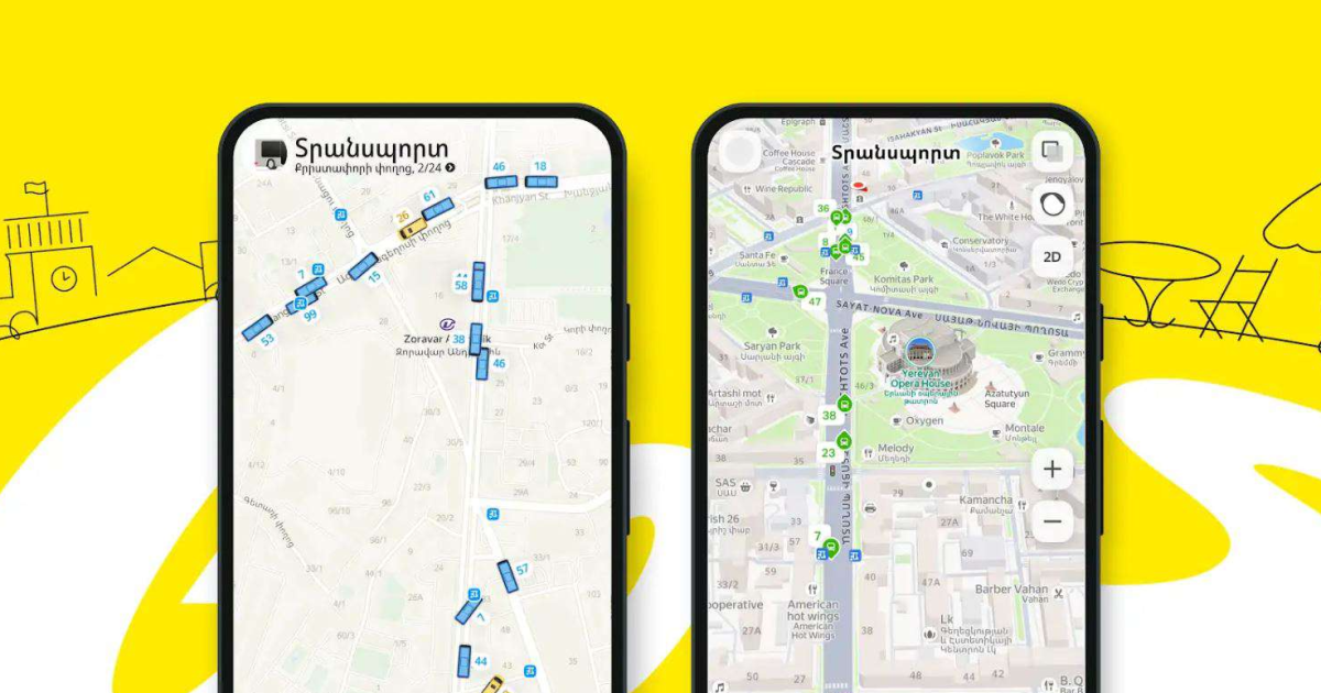 Yandex Armenia-ն իրական ժամանակում ցույց կտա Երևանի ողջ վերգետնյա ...