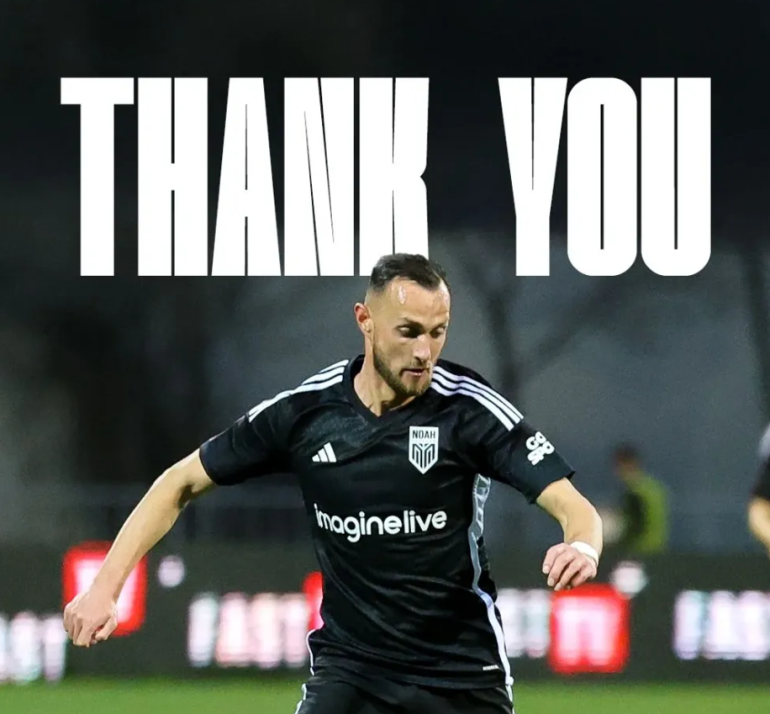 "Noa" said goodbye to the Albanian striker. formal