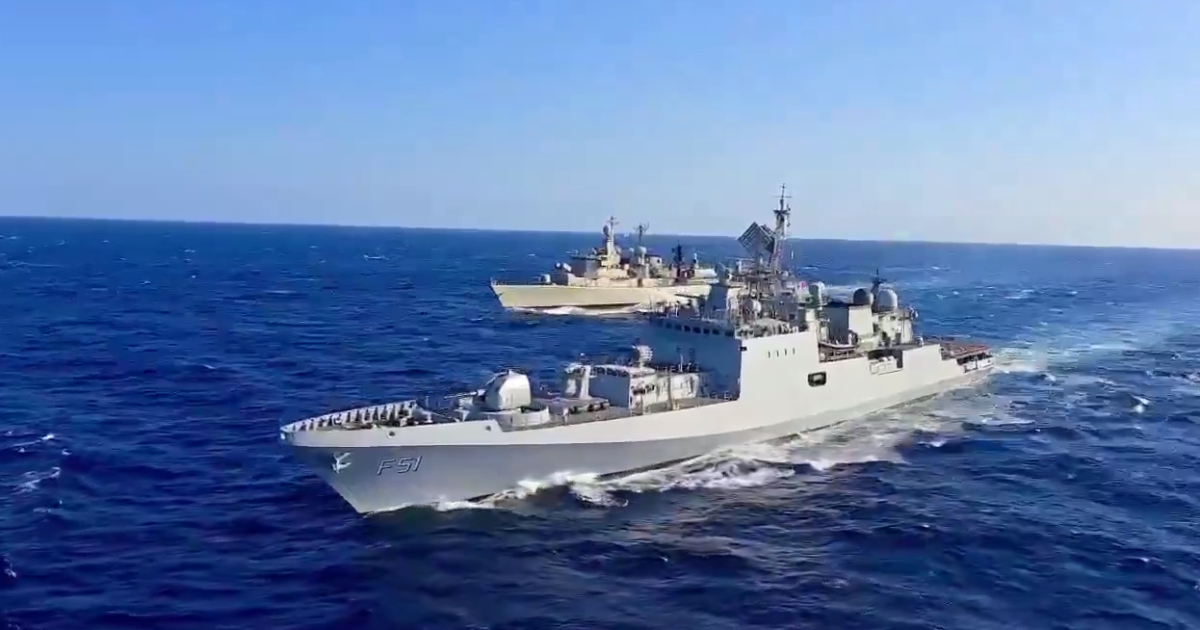 Greek and Indian Navy forces held joint military exercises for the ...