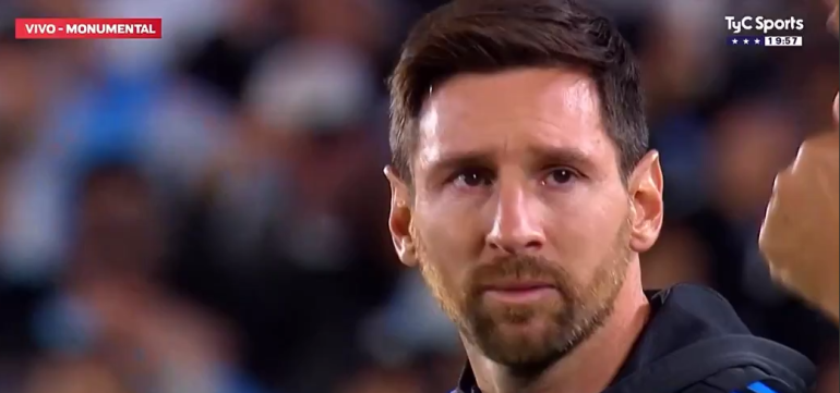 Messi was excited before the game with Venezuela (video)
