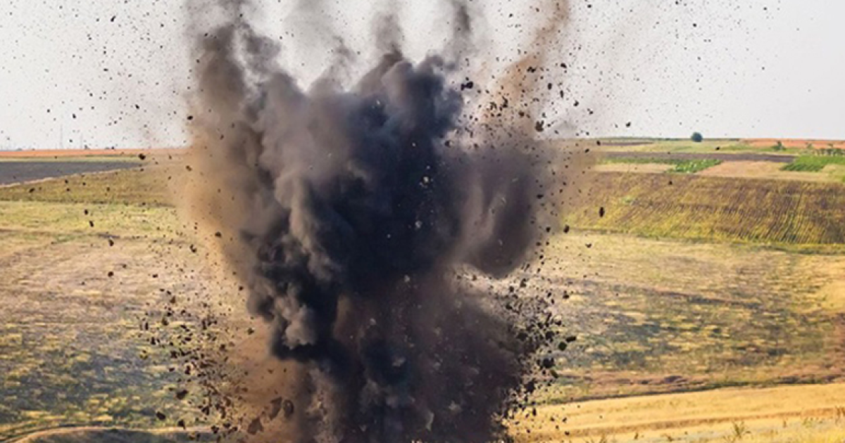 Tractor hit in landmine explosion in Artsakh, leaving man. 22, injured